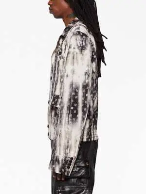 Amiri Monogram-print Wool-blend Jacket