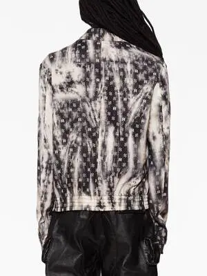 Amiri Monogram-print Wool-blend Jacket