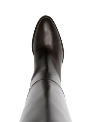 P.a.r.o.s.h 65mm Knee-high Leather Boots - Brown