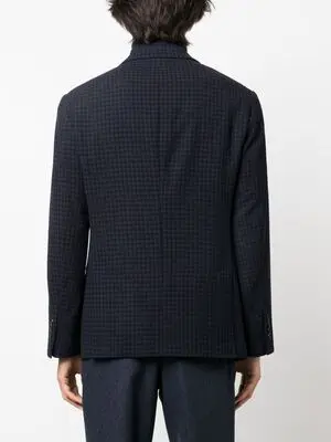 Brunello Cucinelli Houndstooth-pattern Wool-blend Blazer