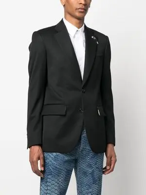 Roberto Cavalli Single-breasted Wool Jacket