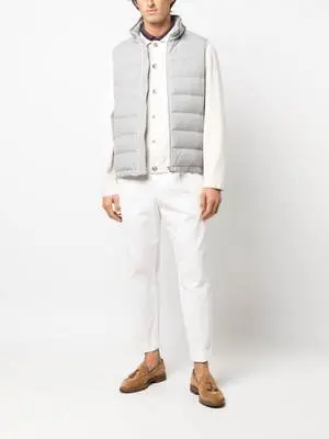 Brunello Cucinelli Zip-up Wool-blend Gilet