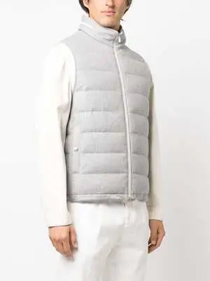 Brunello Cucinelli Zip-up Wool-blend Gilet
