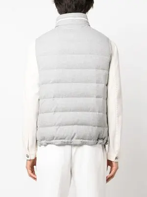 Brunello Cucinelli Zip-up Wool-blend Gilet