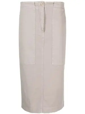 NUDE High-waisted Midi Skirt