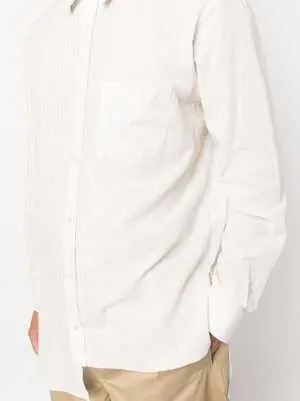 LANVIN Striped Asymmetric-hem Shirt