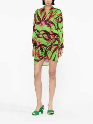 LOUISA BALLOU Floral-print Long-sleeve Shirt