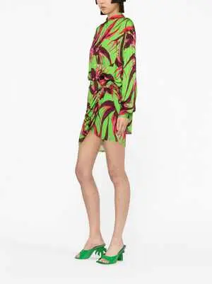 LOUISA BALLOU Floral-print Long-sleeve Shirt