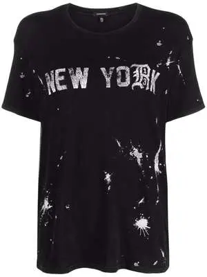 R13 Paint-splatter T-shirt
