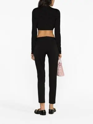 Versace La Greca Cropped Cardigan - Black