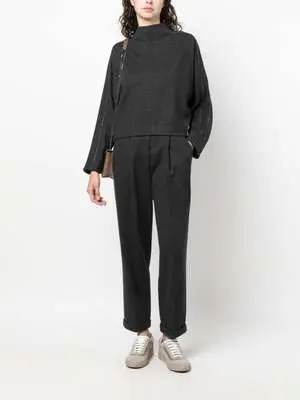 Brunello Cucinelli Pleated Cashmere-blend Trousers