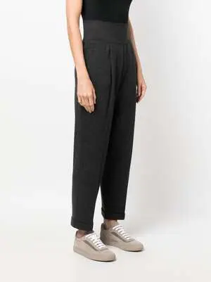 Brunello Cucinelli Pleated Cashmere-blend Trousers