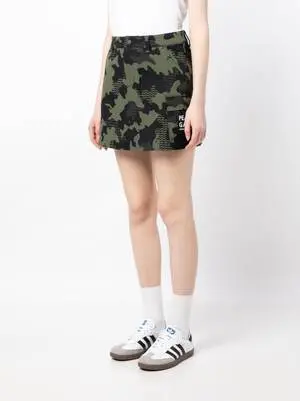 PEARLY GATES Camouflage-print Mini Skirt - Green