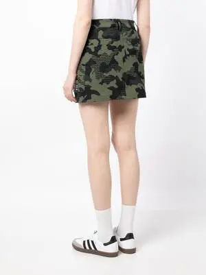 PEARLY GATES Camouflage-print Mini Skirt - Green