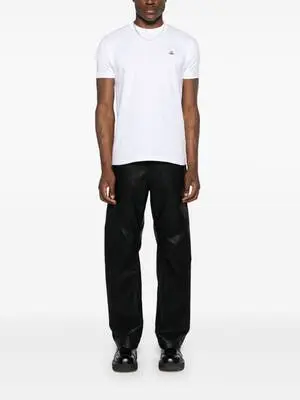 VIVIENNE WESTWOOD Logo-embroidered T-shirt - White