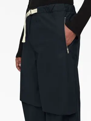 JIL SANDER Panelled-design Tapered-leg Trousers