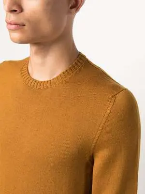 DRUMOHR Crew-neck Merino Jumper - Orange