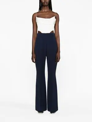 Balmain Wool Flared Trousers