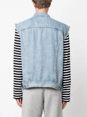 LEVI'S Relaxed Trucker Denim Vest - Blue