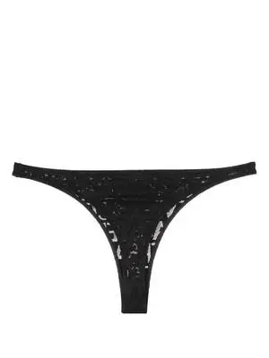 Versace Allover Jacquard Mesh Thong