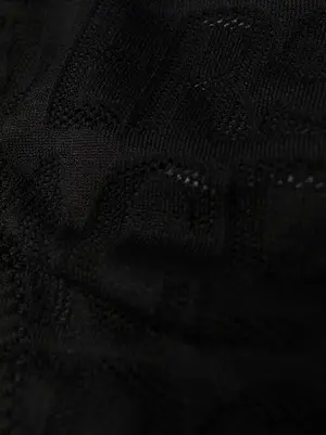 Versace Allover Jacquard Mesh Thong