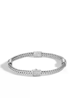John Hardy Classic Chain Diamond Bracelet - Silver