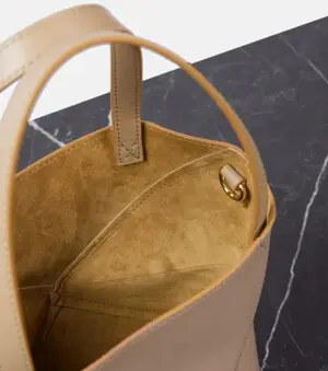 Loewe Puzzle Fold Mini Leather Tote Bag - Beige