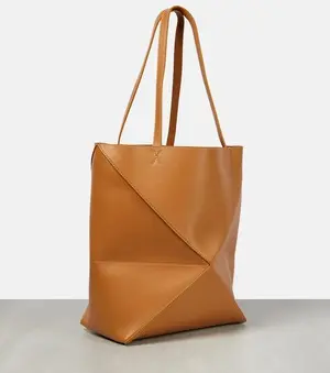 Loewe Puzzle Fold Medium Tote Bag - Brown