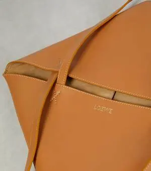 Loewe Puzzle Fold Medium Tote Bag - Brown