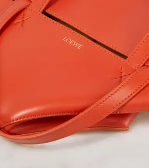 Loewe Puzzle Fold Mini Leather Tote Bag