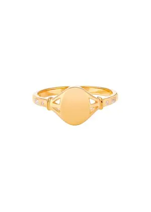 LAURA VANN Tilly -plated Signet Pinky Ring - Gold