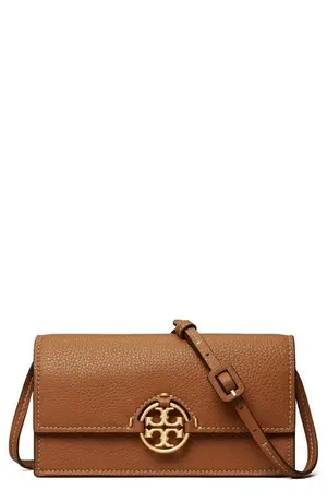 Tory Burch Miller Crossbody Wallet - Light Umber