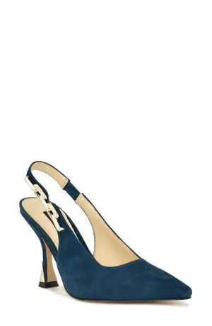 Nine West Veroni Leather Slingback Pumps - Dbl01