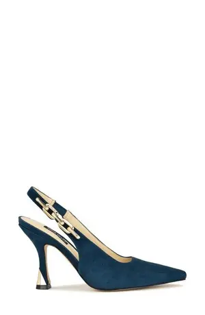 Nine West Veroni Leather Slingback Pumps - Dbl01