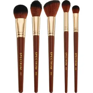 SPECTRUM Pantherine 5-piece Makeup Brush Set $56 Value - Brown