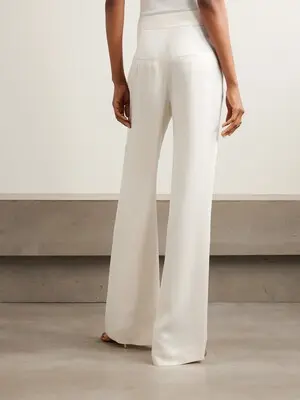 Veronica Beard Robinne Wide-leg Pants - White