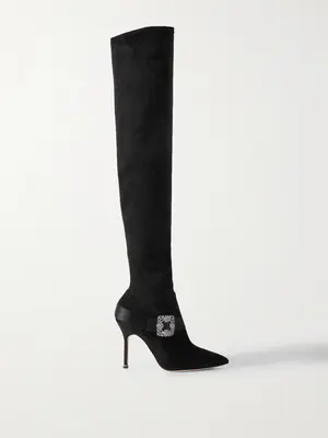 Manolo Blahnik Plinianuthi 105 Over-the-knee Boots