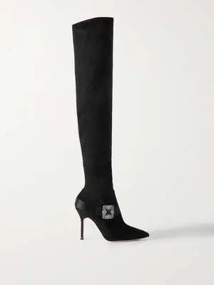 Manolo Blahnik Plinianuthi 105 Over-the-knee Boots