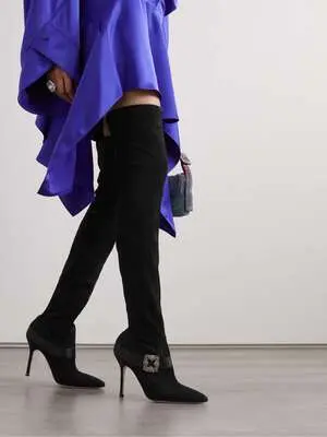 Manolo Blahnik Plinianuthi 105 Over-the-knee Boots