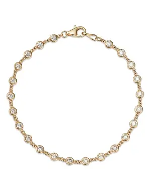 Bloomingdale'S 14k Yellow Diamond Tennis Bracelet 1.60 Tcw - Gold