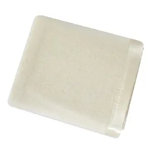 MELANGE COLLECTION Merino Wool Blanket With Satin Edge, Queen - Ivory