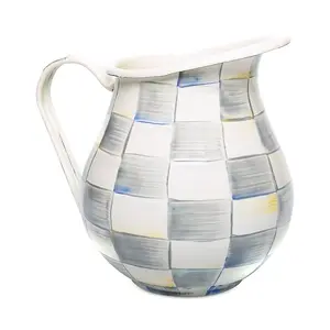 MACKENZIE-CHILDS Sterling Check Enamel Pitcher - Multi