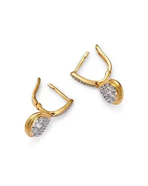 Bloomingdale'S 14k Yellow 0.75 Tcw Diamond Drop Earrings