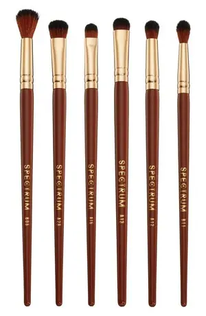 SPECTRUM Pantherine 6-piece Eye Makeup Brush Set $45 Value - Brown