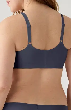 TRUE & CO Soft Form V-neck Adjustable Strap Bralette - Nightfall