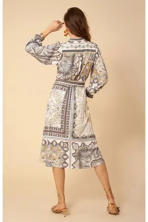 Hale Bob Belina Jersey Midi Shirt Dress
