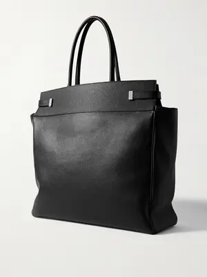 Saint Laurent Manhattan Full-grain Leather Tote Bag