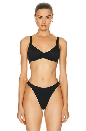CUUP Micro Scoop Bra - Black