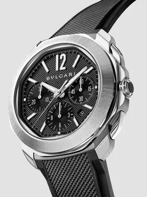 BVLGARI Octo Roma Stainless Steel Chronograph Bracelet Watch
