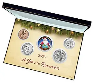 AMERICAN COIN TREASURES 2023 Year To Remember S Anta Coin Set - One-color